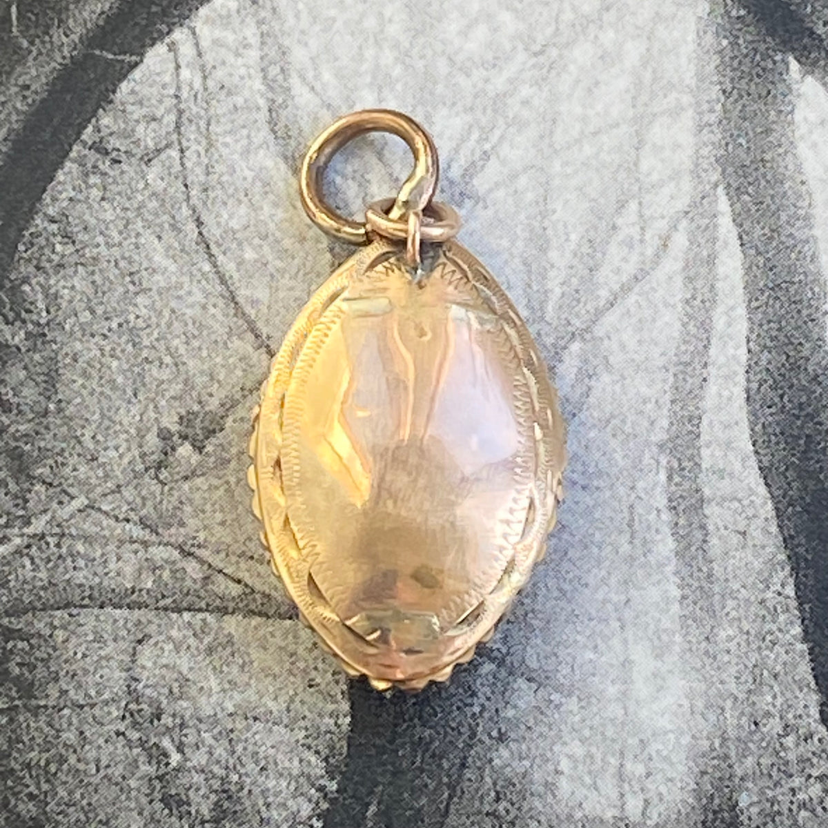Antique Georgian Navette Mourning Locket with Rose Cut Diamonds ...