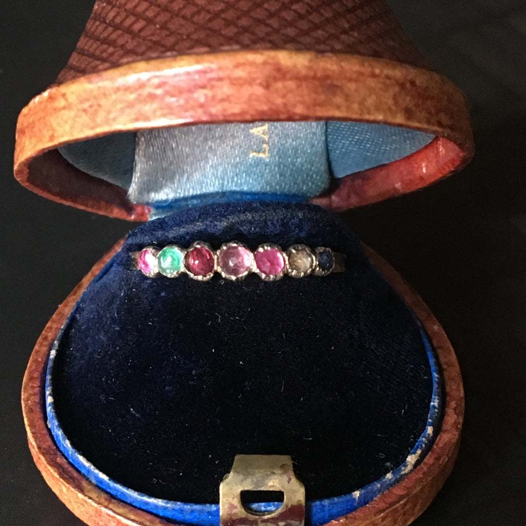 Antique Georgian Acrostic "REGARDS" ring - Size 7 - Georgian jewelry ...