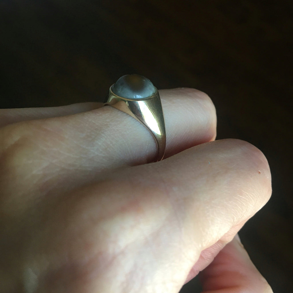 Toadstone Signet Ring - 10k - Handmade Artisan Jewelry Toronto Canada ...