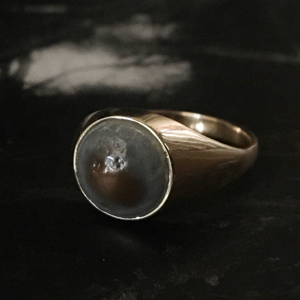 Toadstone Signet Ring - 10k - Handmade Artisan Jewelry Toronto Canada ...
